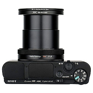 Dedicated Metal 52mm Thread Filter Adapter Lens Adapter for Sony RX100M5A RX100M5 RX100M4 RX100M3 RX100M2 RX100 Installing UV CPL ND Filter, Includes 52mm Snap-On Lens Cap & Cap Keeper String
