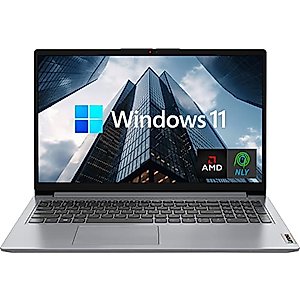 lenovo 15.6" IdeaPad Laptop, AMD Dual-Core Processor, 20GB RAM, 1TB SSD (128GB eMMC+1TB PCIe SSD), Wi-Fi 6 and Bluetooth 5.0, HDMI, NLY MP, Windows 11