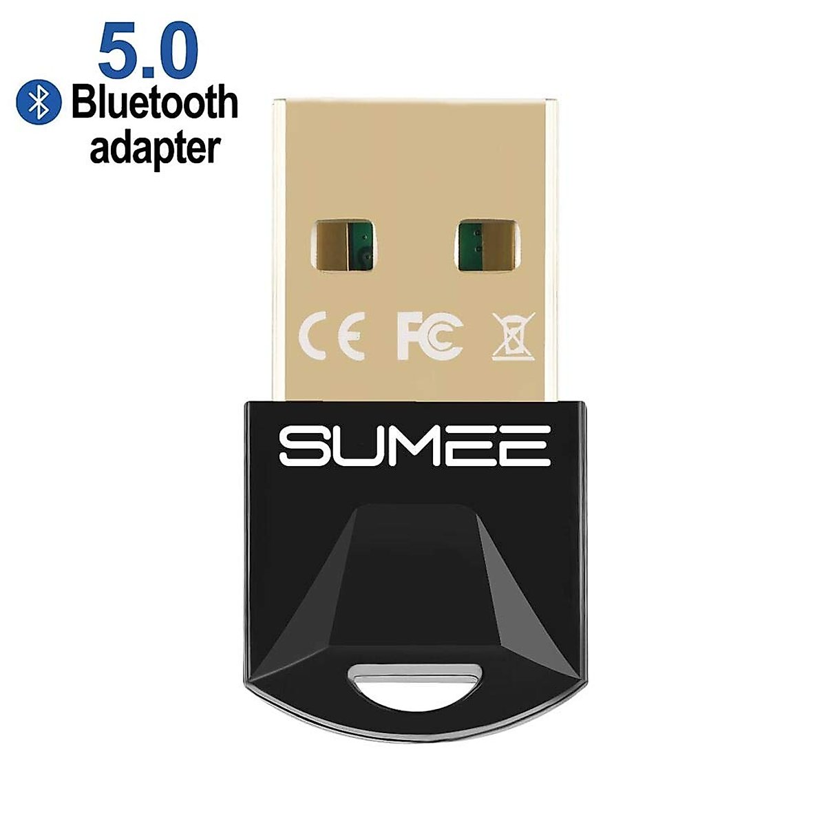 USB Bluetooth 5.0 Adapter Dongle,Wireless Bluetooth Transmitter Receiver for PC Laptop Computer Desktop Stereo Music Skype Call Keyboard Mouse Support All Windows 10/8 / 8.1/7