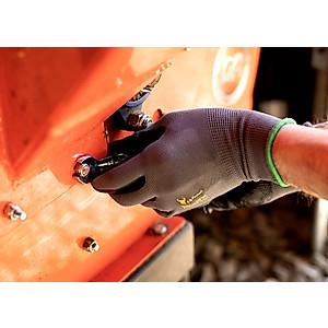 G & F Products 12 PAIRS Mens Working Gloves with Micro Foam Coating - Garden Gloves Texture Grip - men’s Work Glove For general purpose, construction, yardwork, Medium, Model:1519M-12