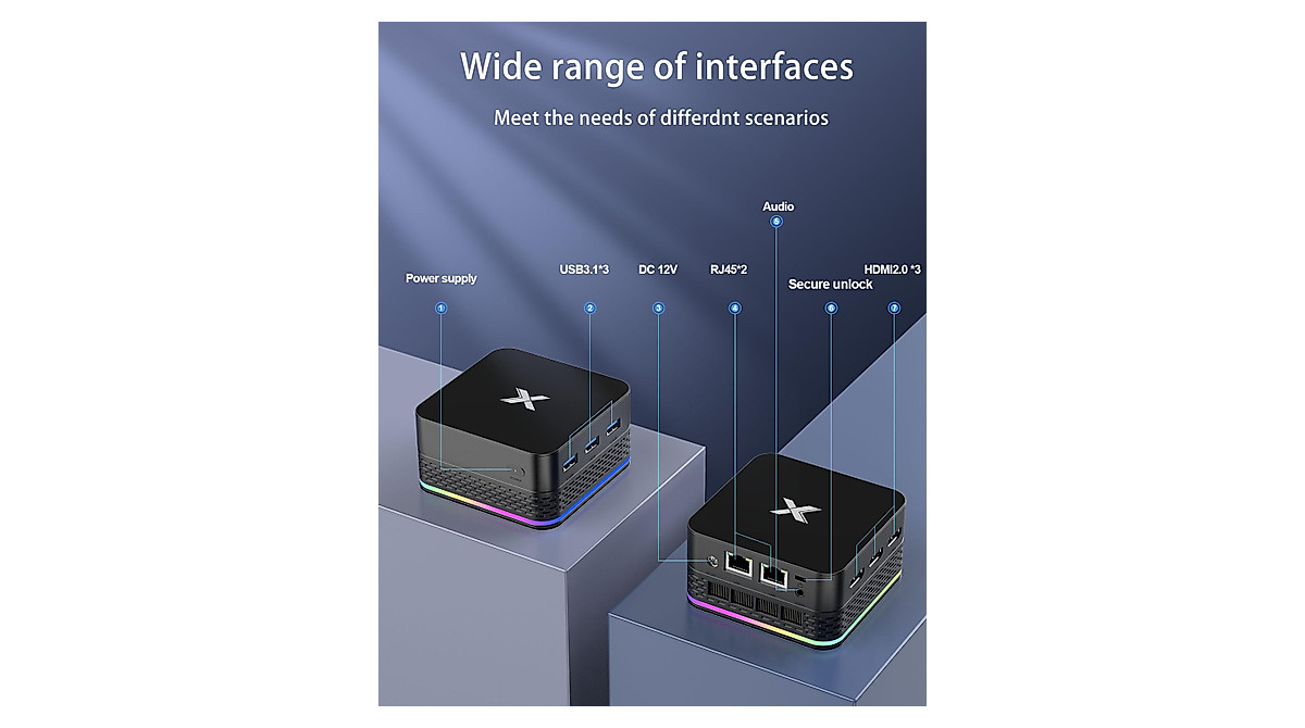 Compact Mini PC with Intel N5105 - 8GB RAM SSD