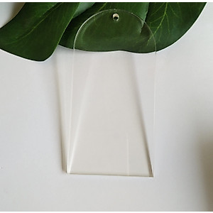 XIAOYUE 10PCS Arched Acrylic Place Cards, Clear Acrylic Escort Cards, Acrylic Place Cards, Wedding Place Cards, Wedding & Party Accessories (2''x4'')