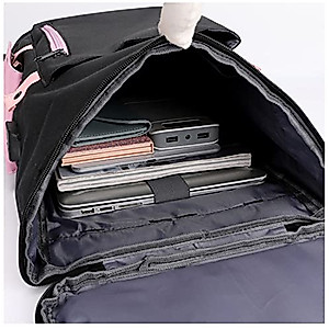 Yunbei Genshin Impact Backpack Hu Tao School Bags Klee Backpack Zhongli Bookbag Qiqi Laptop Daypack (Hu Tao, One Size)