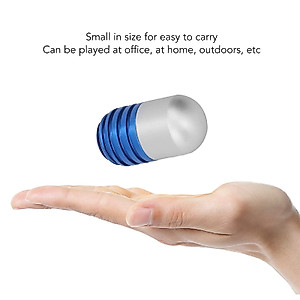 Fidget Slider, Metal Fingertip Toy Capsule Shaped Relieve Anxiety Improve Finger Flexibility Decompression Toy