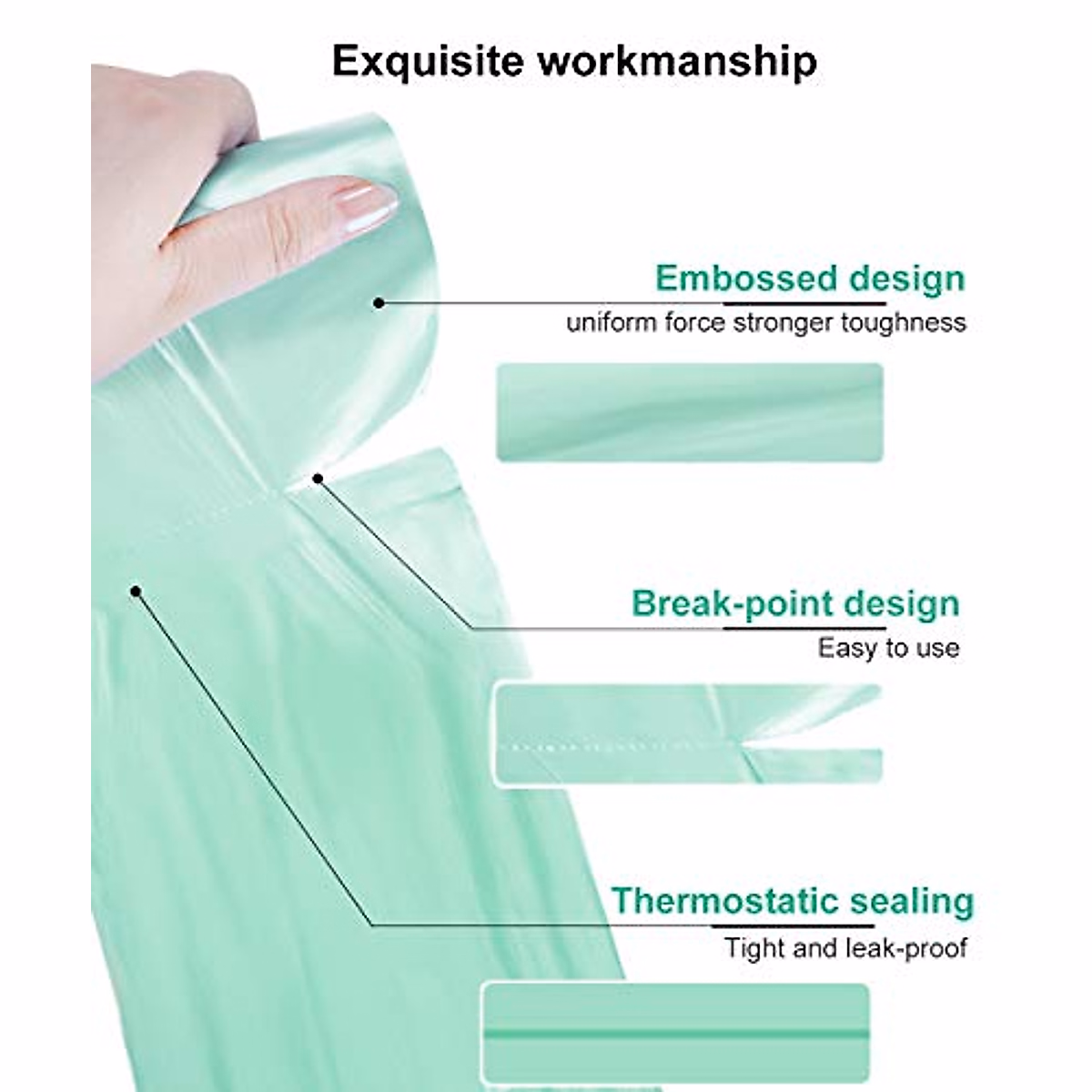 75 Counts AYOTEE Mini Garbage Bags, 1.2 Gallon Small Compostable Trash Bags, Small Garbage Bags for home, Fit 4.5 or 5 Liter Bathroom Wastebasket Can Liners(Green)