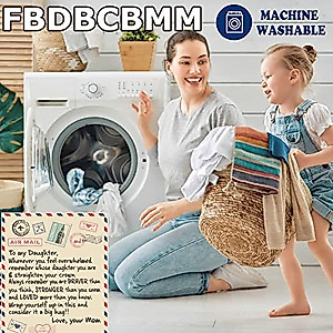 Daughter Gifts to My Daughter Blanket from Mom Ultra Soft Cozy Warm Flannel Throw Blankets for Bed Couch Bedroom Sofa Birthday Christmas Valentines Day Gifts for Daughters 60"x50"