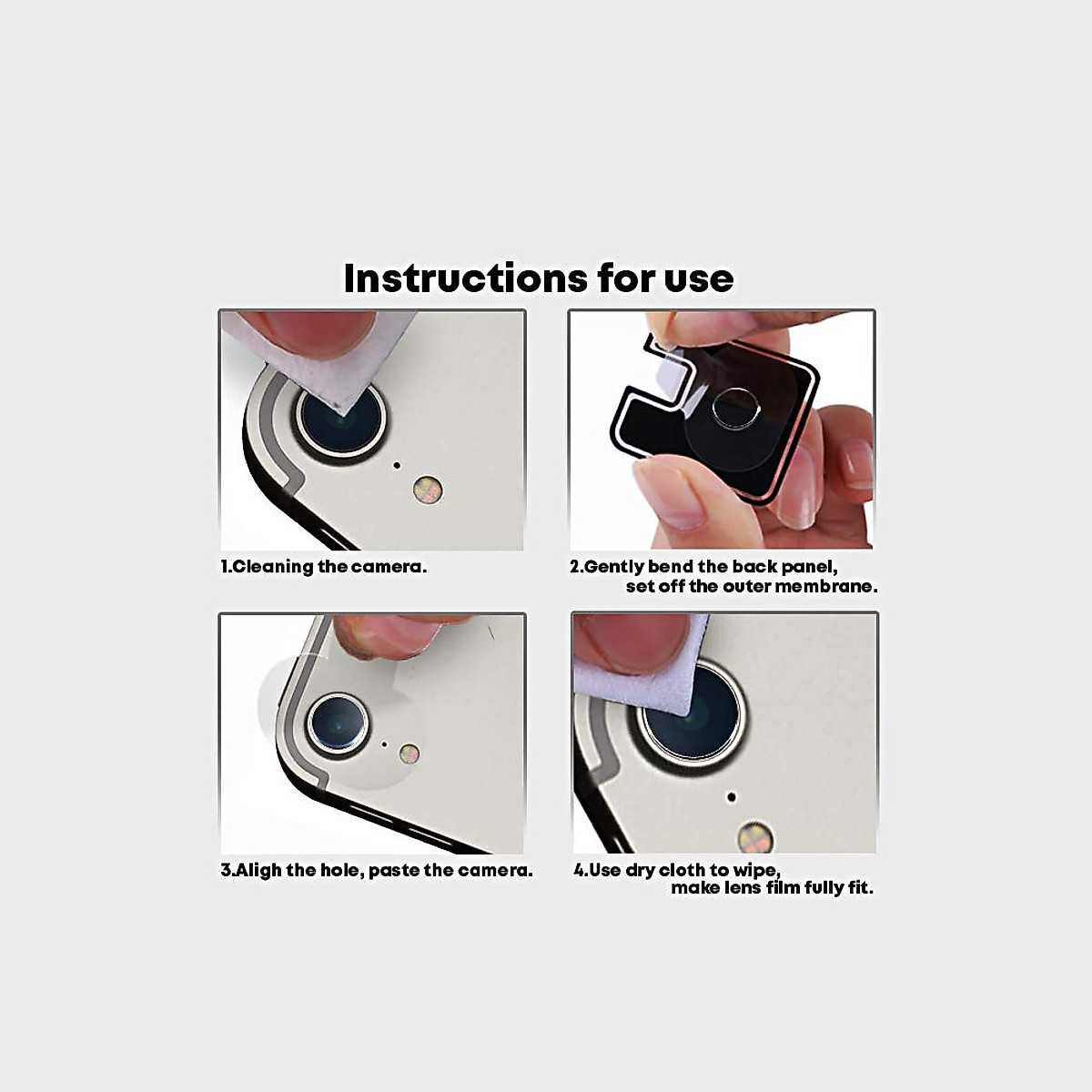 Vallcha Camera Lens Protector for iPad Pro (2024), iPad Air (2024/2022/2020), iPad Mini (2021), and Other iPad Models - New iPad Accessory