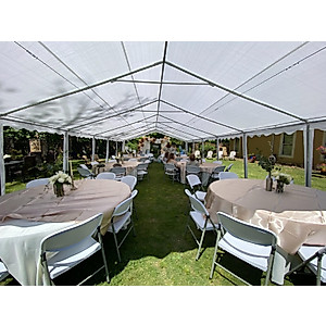 PEAKTOP OUTDOOR 20'X40' Party Tent Heavy Duty Wedding Tent Outdoor Gazebo Event Shelter Canopy with Carry Bags
