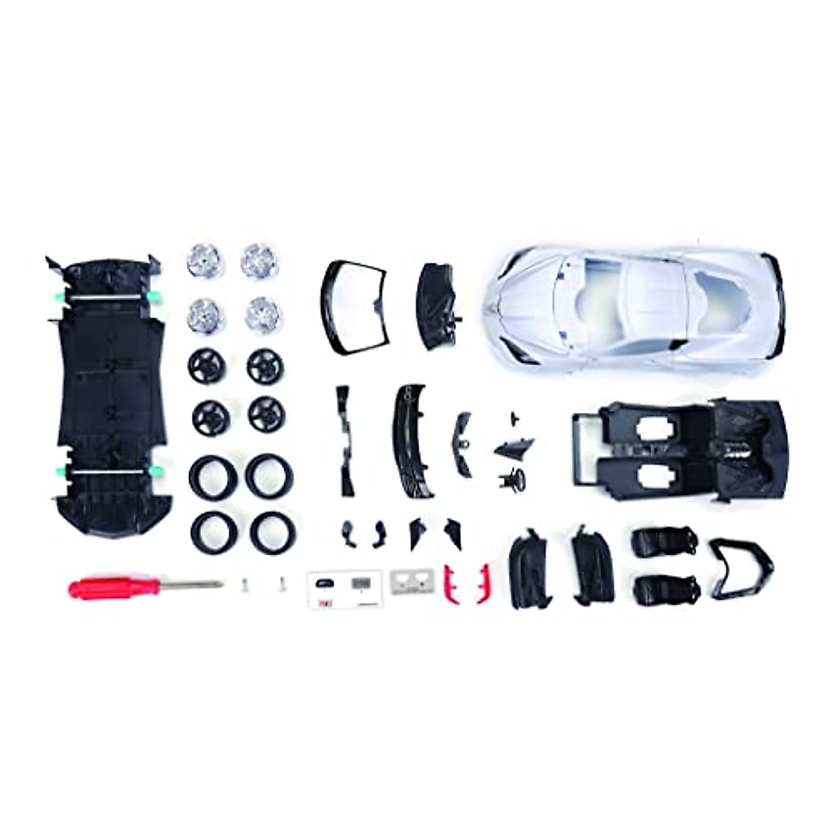 Maisto 1:24 Assembly Line 2020 Chevrolet Corvette Stingray Coupe, White