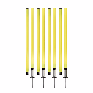 Champion Sports APSET Outdoor Agility Pole Set, Yellow