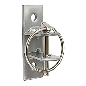 Showman 2 Pack Heavy Duty Steel Water Feed Bucket Bracket Holder Screws 2 Barn Wall Locking PIN