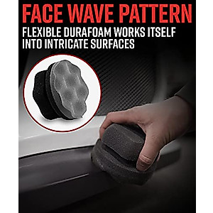 Adam's Polishes Pro Tire Hex Grip Applicator, Tire Shine Car Detailing Foam Sponge Tool, After Car Wash Tire Cleaner, for Vinyl Rubber & Trim Accessories, Wheel Cleaner Rim (1 Pack)