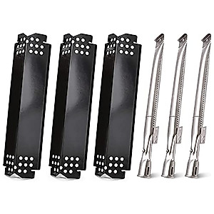 Criditpid Grill Replacement Parts for Nexgrill 720-0925S, 720-0864, 720-0864M Models. Grill Heat Plates, Burner Tubes for BBQ PRO 3 Burner Grill 122.20148511.