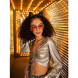 A.J. Morgan Eyewear unisex adult Rainbow - Sunglasses Sunglasses, Gold/Pink, 55 US