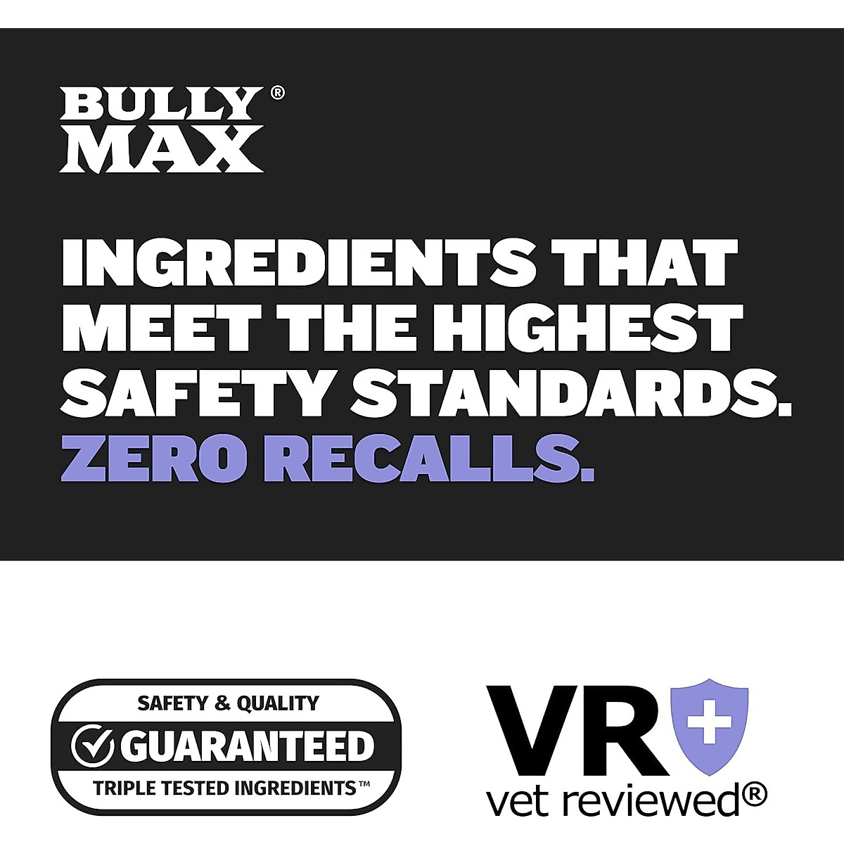 Bully Max 2-in-1 Post-Workout Recovery Support Chews - Dog Vitamins for Small & Large Breeds - Puppy and Adult Dog Hydration & Electrolyte Replenishment - 3 Packs, 75 Chews per Pack