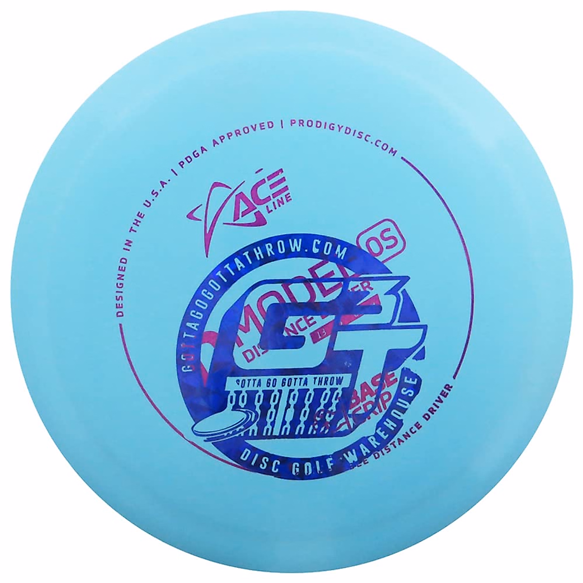 Prodigy Discs Factory Second Ace Line Base Grip D Model OS Distance Driver Golf Disc [Colors and Hot Stamps Will Vary] - 170-175g