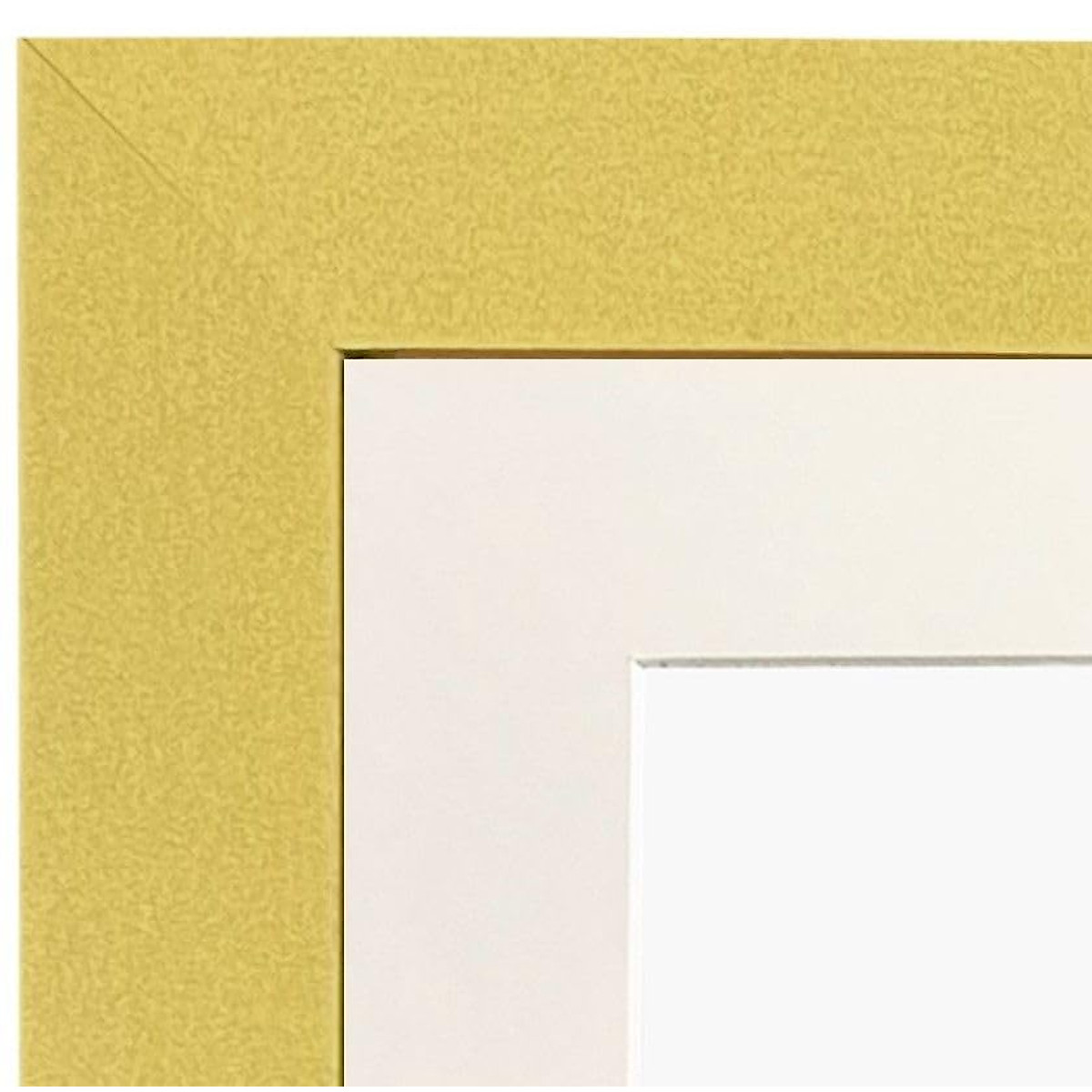 FRAMES BY POST METROGOLDWITHIVRMT24205040CM Frame, 24 x 20 Inch Image Size 50 x 40 cm Plastic Glass, Gold Ivory Mount