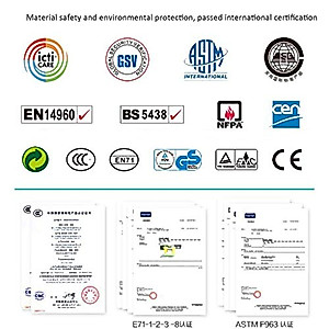 Inflatable Castle,Children's Trampoline Slide Small Home Castle Kindergarten Indoor and Outdoor Toy Playground,Colors,340 280 205cm