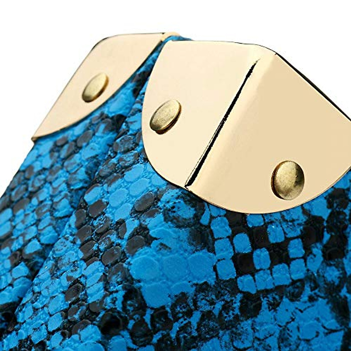 Box Bag Snakeskin Pattern Crossbody Bag for Women Shoulder Handbags Clutch Purses for Daily Use Travel Work (Orange)