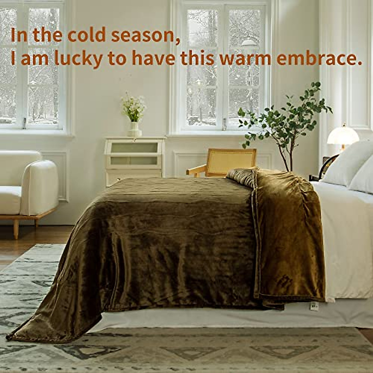 JET'S HOME Heated Blanket Queen 84"x90" - ETL&FCC Certified Flannel Electric Blanket Throw Machine Washable Heating Blanket with 4 Heating Levels 10 Hours Auto-Off Overheating Protection (Pinecone)