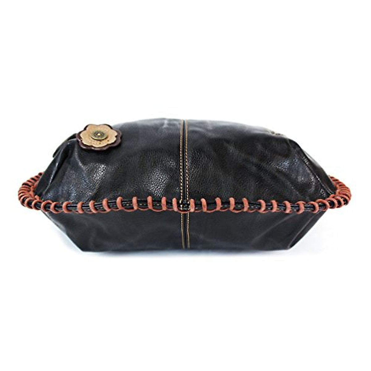 Chala Charming Hobo Crossbody Purse "Yorkshire Terrier" - Dark Brown