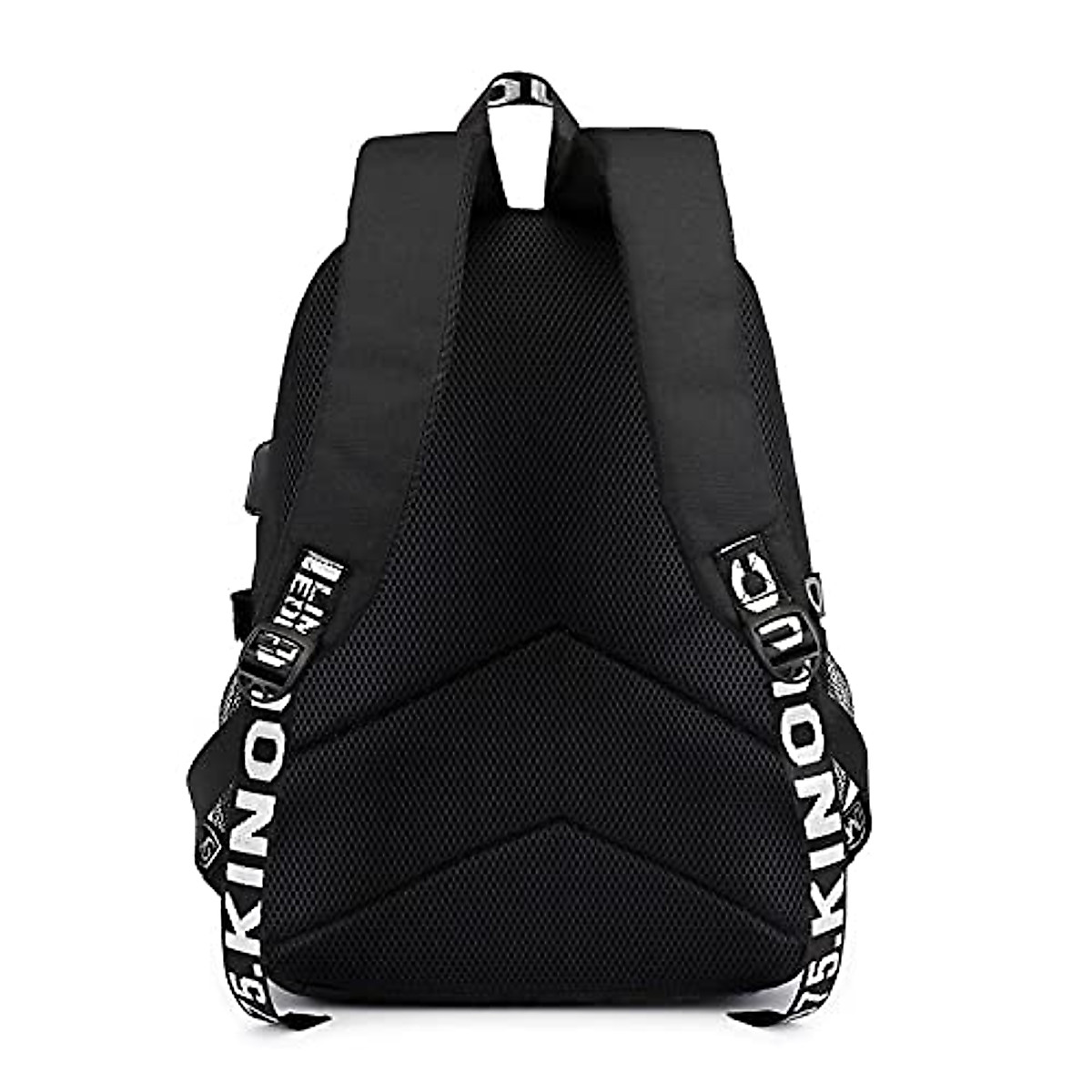 Anime Casual Backpack with USB Charging Port Outdoor Hiking Laptop Bags Birthday Gift -3