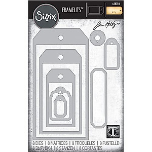 Sizzix 658784 Tim Holtz Tag Collection Framelit Dies