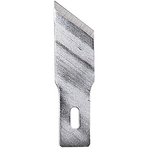 Excel Blades #19 Angled Wood Chisel Blade, 1 Inch, American Made Replacement Hobby Blades, 5 Pack