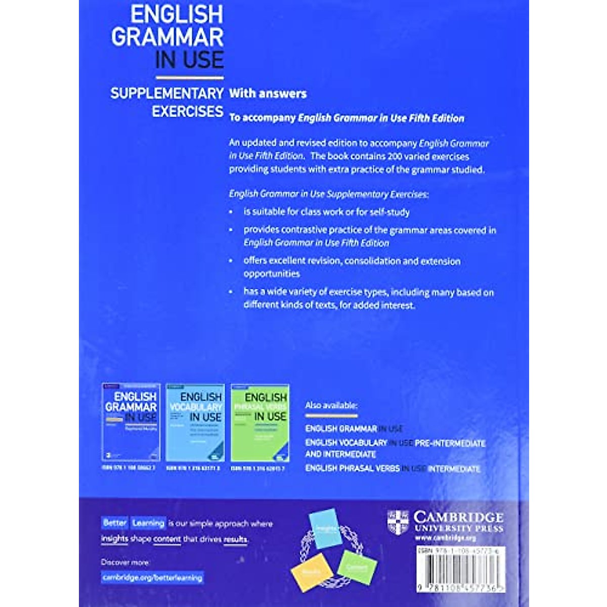 English Grammar in Use Supplementary Exercises Book with Answers: To Accompany English Grammar in Use Fifth Edition