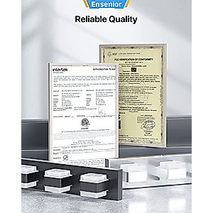 Ensenior Bathroom Light Fixtures, Dimmable LED Vanity Lights Over Mirror, CRI 90, 5000K Daylight, Acrylic Stainless Steel, 4 Lights for Modern Vanity Lighting Fixture, 29W 2230LM - Black