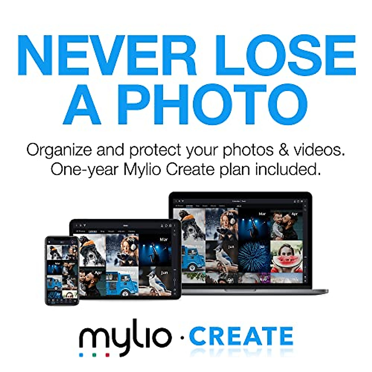 Seagate One Touch 2TB External Hard Drive HDD – Silver USB 3.0 for PC Laptop and Mac, 1 year MylioCreate, 4 Months Adobe Creative Cloud Photography Plan (STKB2000401)