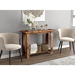 Safdie & Co. Safdie 81090.Z.07 Brown Entryway Console Sofa Couch Table/Accent Wall Table-39 Long Reclaimed Wood with 1 Shelf for Living Room, 15 in x 39 in x 30 in
