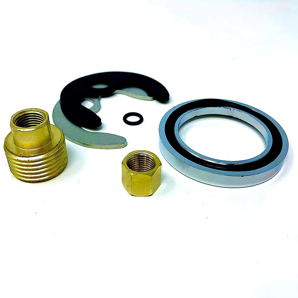 OMWAH Brass Salon Shampoo Bowl Faucet and Sprayer Kit for Shampoo Bowl or Backwash Unit with Adapter