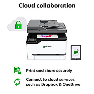 Lexmark MC3326i Colour Multifunction Laser Printer with Print, Copy, Scan and Wireless Capabilities, Two Sided Printing with Full Spectrum Security and Prints Up to 26ppm (40N9660) (Renewed)