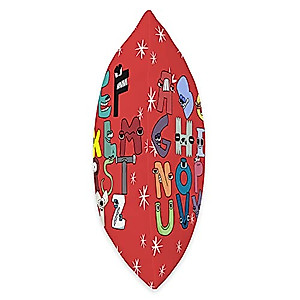 Merry Christmas Alphabet Letter F Merchandise Alphabet Lore F ABC for Boys Hat Merry Christmas Xmas Winter Throw Pillow, 18x18, Multicolor