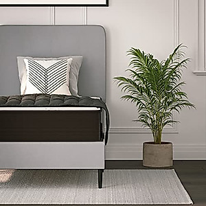 Flash Furniture Dream 10 Inch Hybrid Mattress, Twin Size High Density Foam and Innerspring Mattress in a Box, CertiPur-US Certified Foam