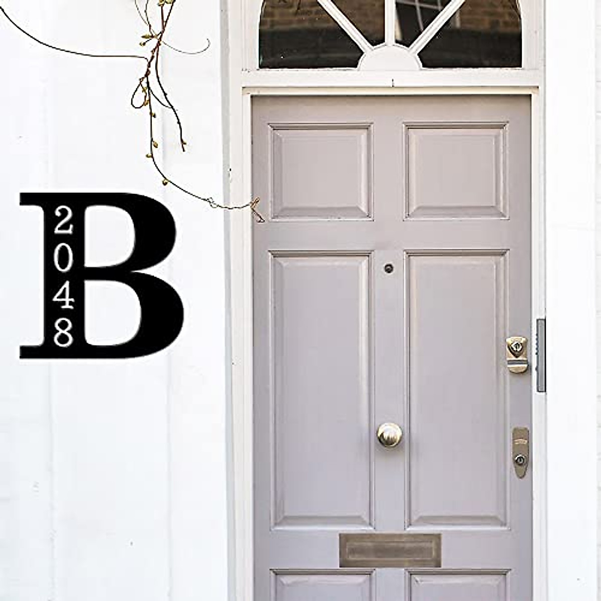 IWANTDIY Personalized Metal Name Sign - Outdoor Name Sign - Last Name Signs - Custom Metal Monogram Sign - Metal Signs - Family Name Sign - Split Letter Metal Sign - Name Wall Decor - Monogram Gifts