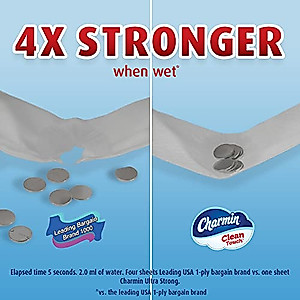 Charmin Ultra Strong Clean Touch Toilet Paper, 30 Family Mega Rolls = 153 Regular Rolls