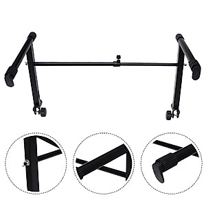 1 set Piano Keyboard Stand, Height- adjustable Electronic Keyboard Holder, Electronic Piano Rack for Digital Pianos Practical Bracket