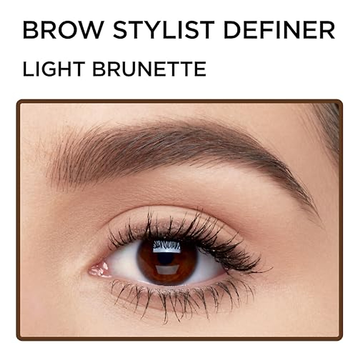 L'Oreal Brow Stylist Definer Waterproof Eyebrow Pencil, Light Brunette 0.003 Ounce (1 Count)