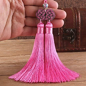 Gnognauq 40pcs Tassels Mixed 20 Colors Soft Imitation Silk Tassels for Earring Jewelry Making, DIY Craft Projects, Bookmarks