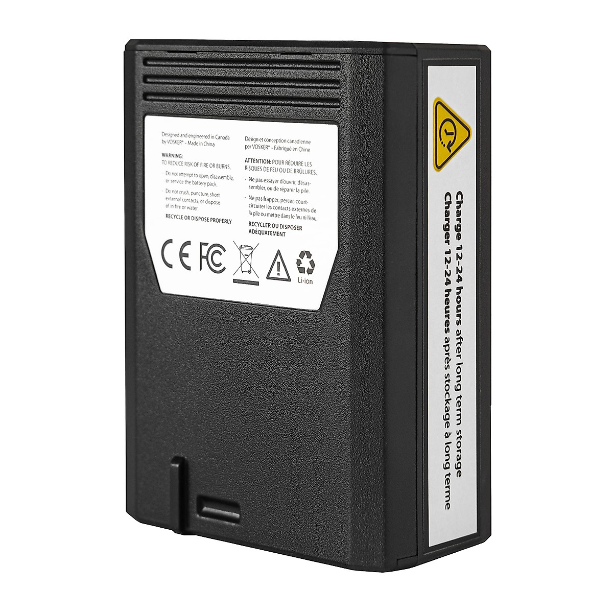 Vosker Extra Rechargeable Lithium Battery Pack for V300 Mobile Security Camera, Long Lasting Lithium Battery, Fast Charge 14 000mAh Capacity, Weather Resistant