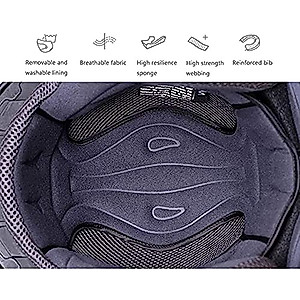 WANGFENG Motorcycle Half Helmet Sunscreen Men's Women's Vintage Open-Face-Helmet, DOT Approved Unisex-Adult Retro Electric Girls Scooter Helmet for ATV Cruiser Moped,Breathable and Lightweight