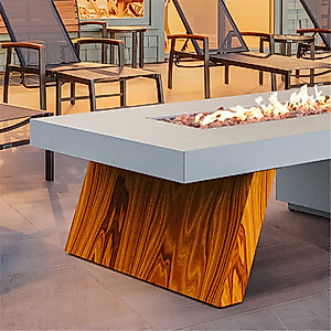 Onlyfire Premium 60” Outdoor Fire Pit Table with Lava Rocks& 12FT Hose, Large Propane Gas Firepit, Smokeless Fireplace 60,000BTU, Flame Adjustable for Backyard Patio Bonfire Party, Patio Heater FP015