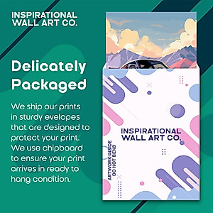 Inspirational Wall Art Co. - Stylish | 2023 Porsche 911 - Car Posters for Boys Room - Car Wall Decor - Car Room Decor - Car Posters for Men | 11x14 Inches Unframed