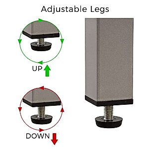 GOOD & GRACIOUS L-Shaped Gaming Desk, 60x55 Inch L Shape Desk, Corner Desk for Home Office, Modern Home Office Study Writing Workstation L Table, Easy Assembly, Black&Gray