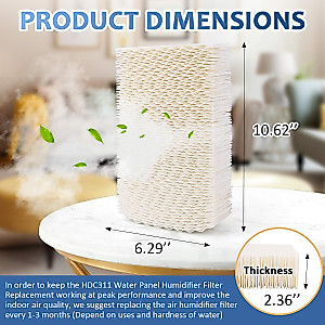 HDC311 Replacement Wicking Humidifier Filter For AIRCARE Humidifier models EA1201 and EA1208 humidifier filters (3-Pack)