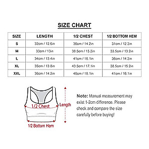 CBBYY Women's Sports Bras Red Plaid Padded Yoga Bras Longline Racerback Sports Bras Crop Tank Tops for Workout Fitness