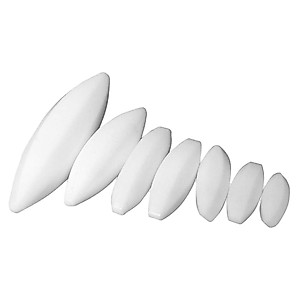 Buytra 7 Pieces Magnetic Stir Bars Egg Shape - PTFE Magnetic Stirrer Mixer Stir Bar and 11.8" Magnetic Stir Bar Retriever, White
