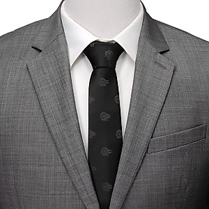 Cufflinks Inc. Millennium Falcon Black Tonal Men's Tie